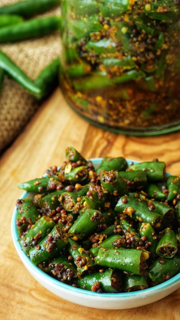 Spicy green chilli pickle recipe – Delishbite