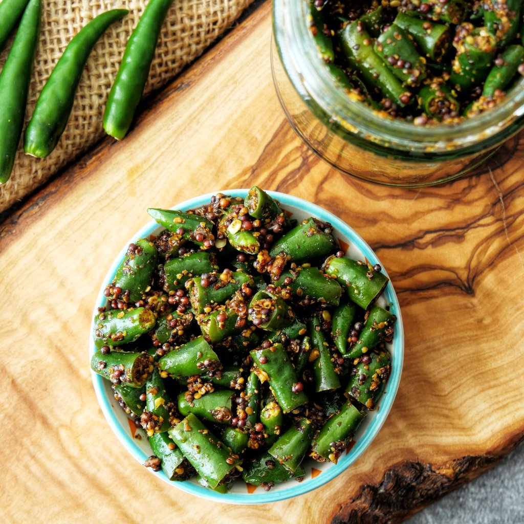 Spicy green chilli pickle recipe – Delishbite